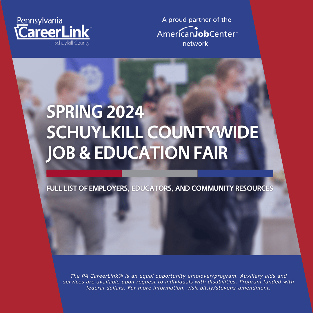 Discover Who’s Attending: Spring 2024 Schuylkill Countywide Job ...